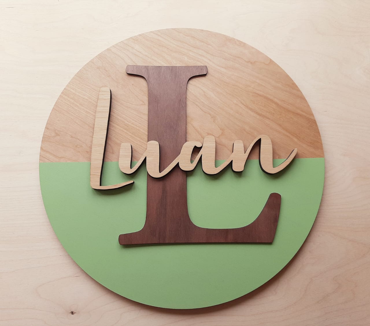 Initial Name Board - Woodtechie