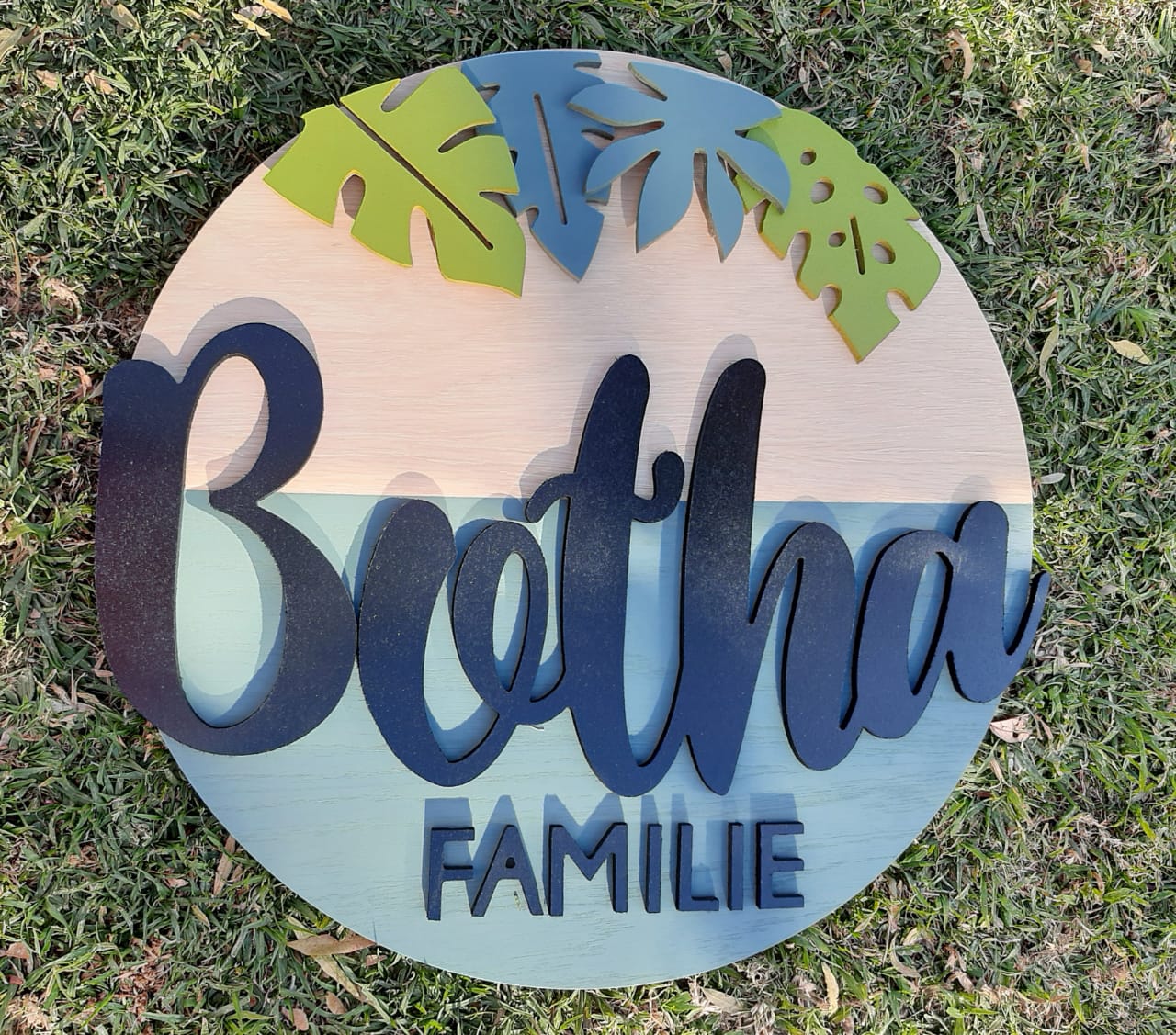 Two-tone name board