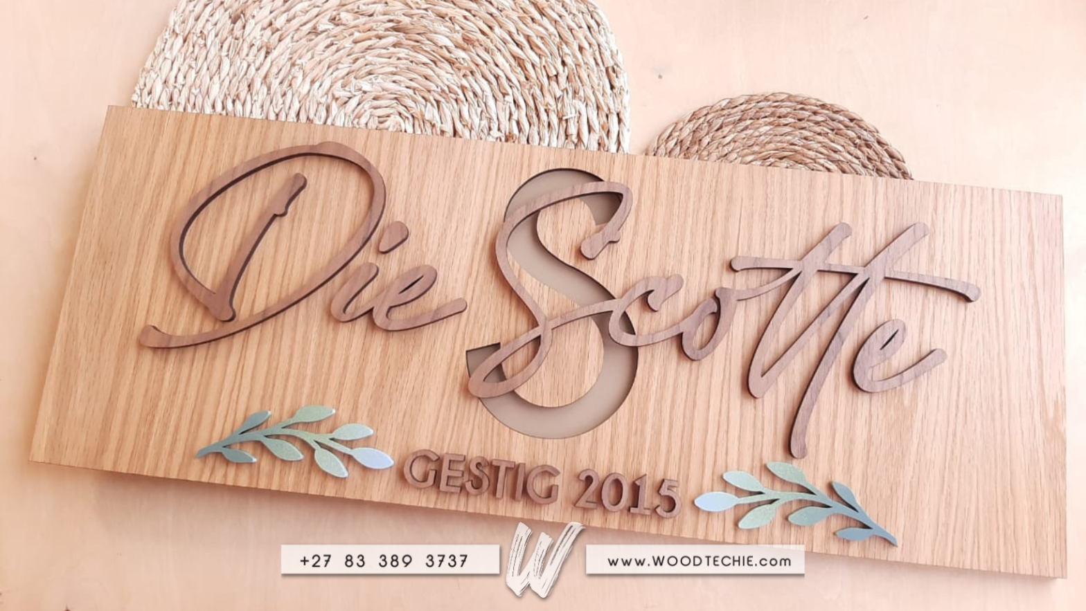 Family Name Board - Rectangular (Cut Through) - Woodtechie