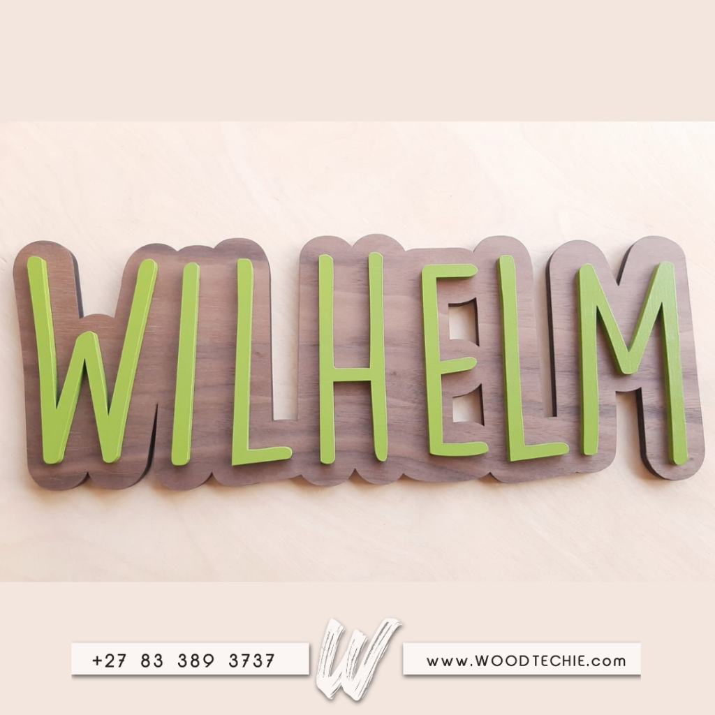 Layered Word Cut Out - Woodtechie