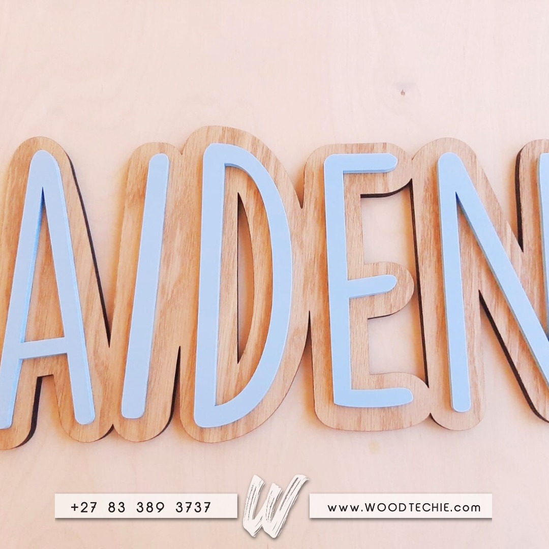 Layered Word Cut Out - Woodtechie