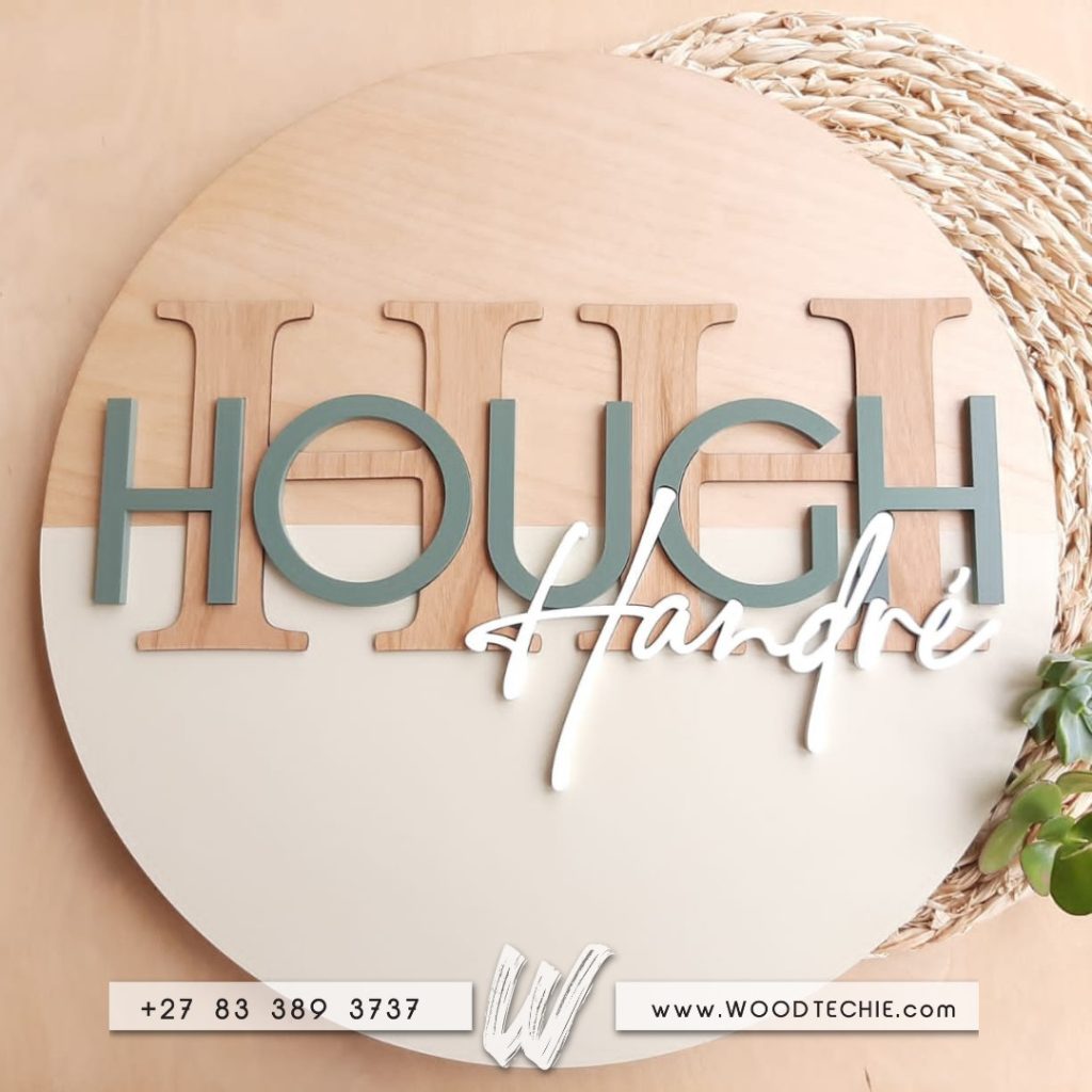 Name Board - Two-Tone - Woodtechie