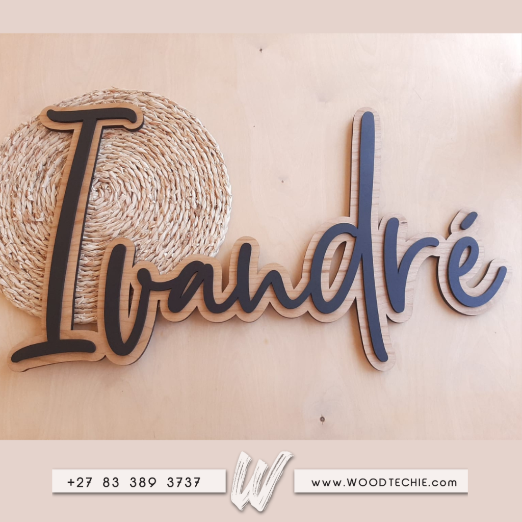 Layered Word Cut Out - Woodtechie