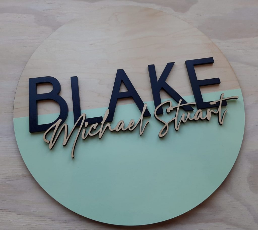 Name Board - Two-Tone - Woodtechie