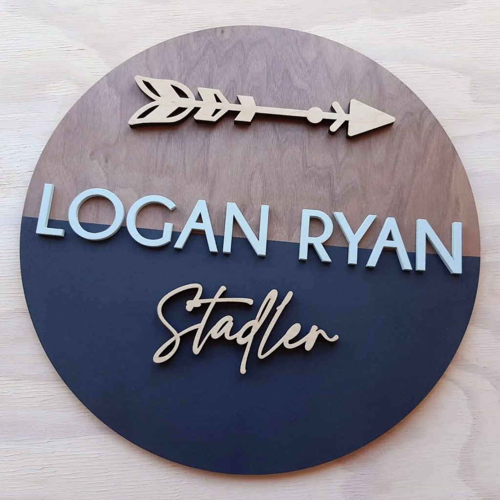 Arrow Name Board - Woodtechie