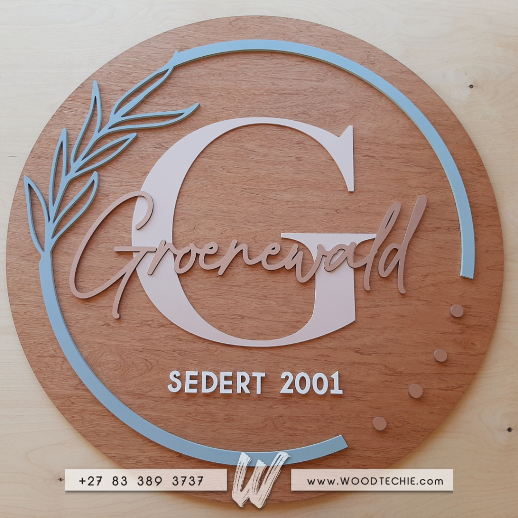 Capital Letter Family Name Board - Woodtechie