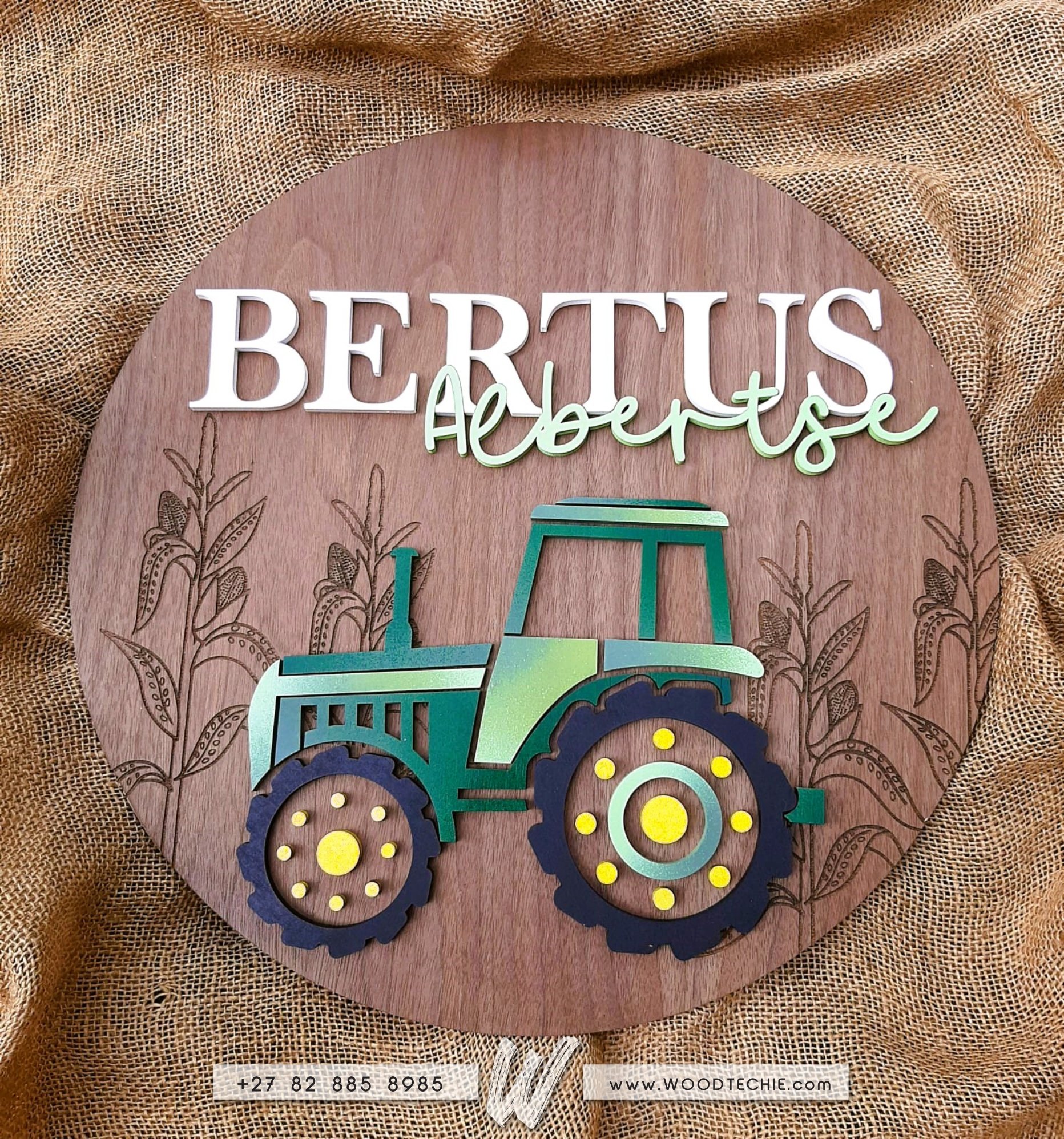 Tractor Name Board - Woodtechie