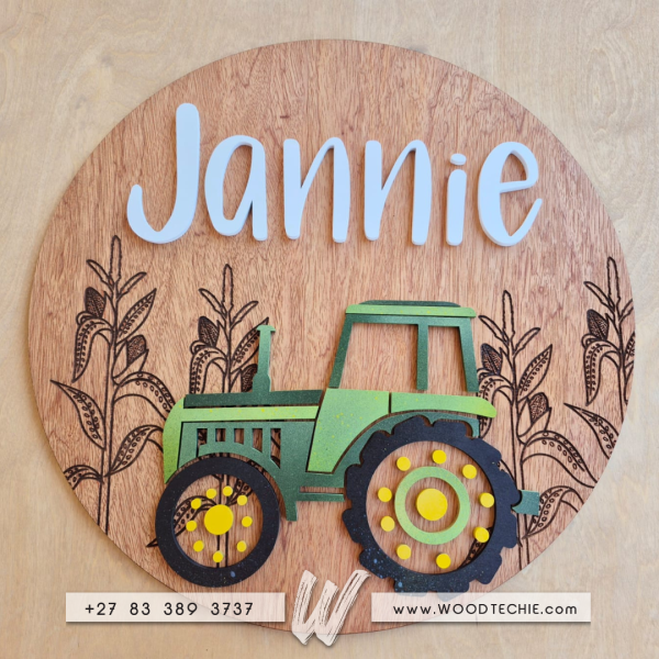 Name Board - Tractor Premium - Woodtechie