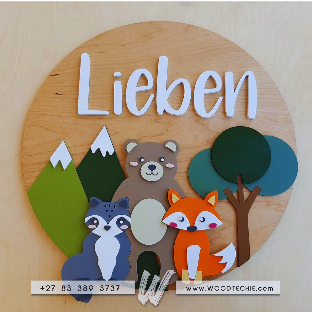 Woodlands Premium Name Board Boys - Woodtechie