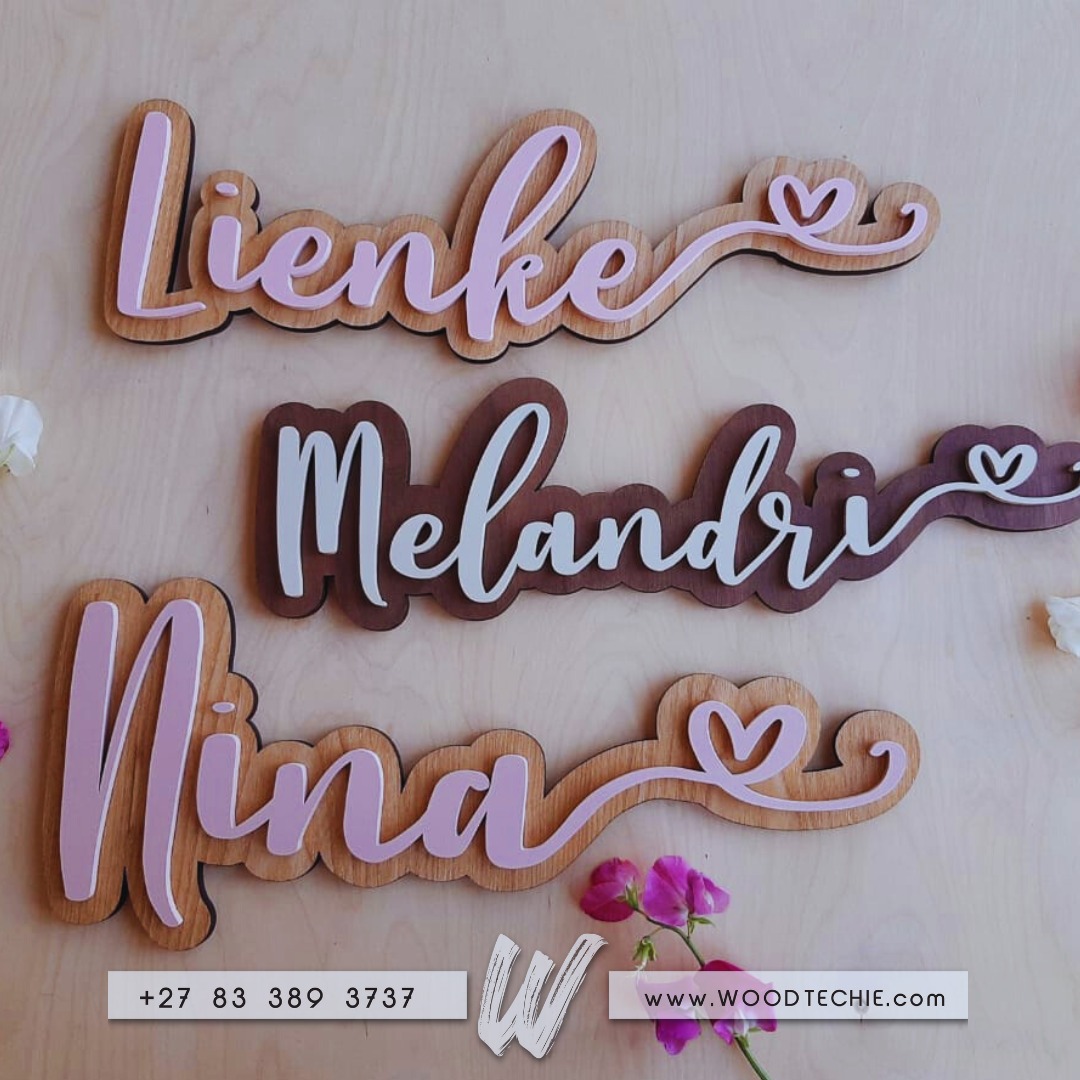 Layered Word Cut Out - Woodtechie